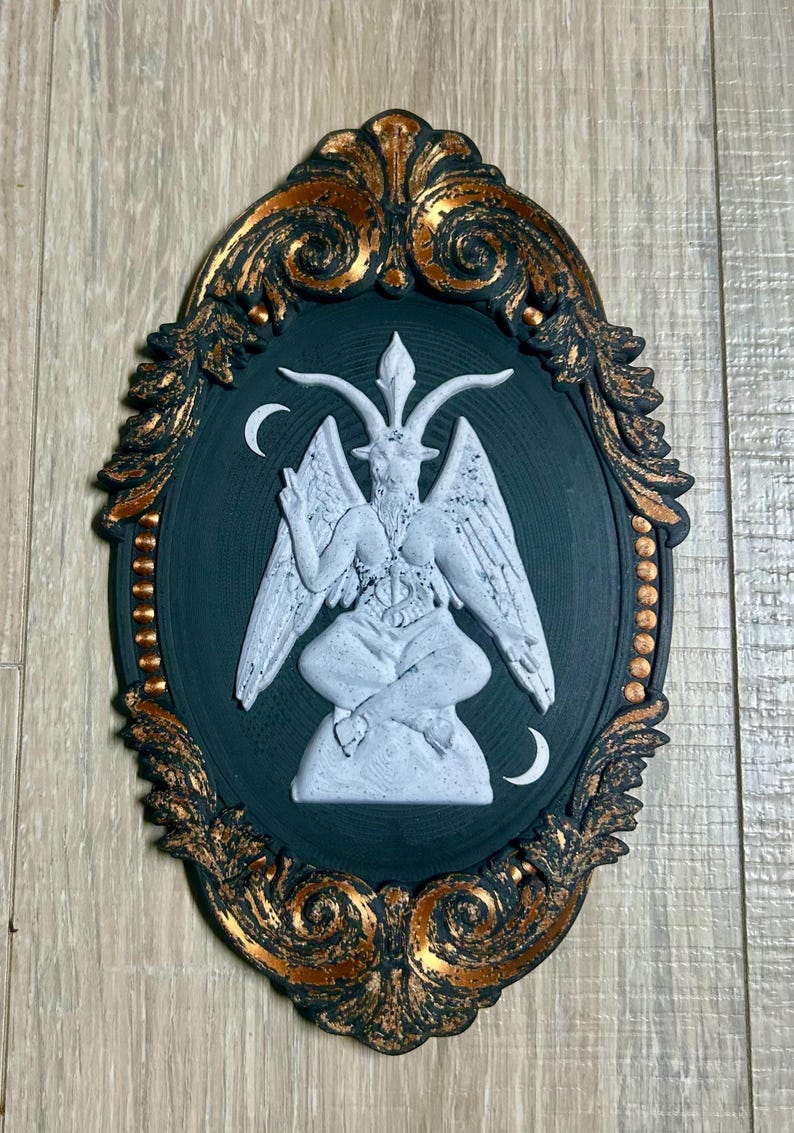 Baphomet Gothic Wall Art - Etsy