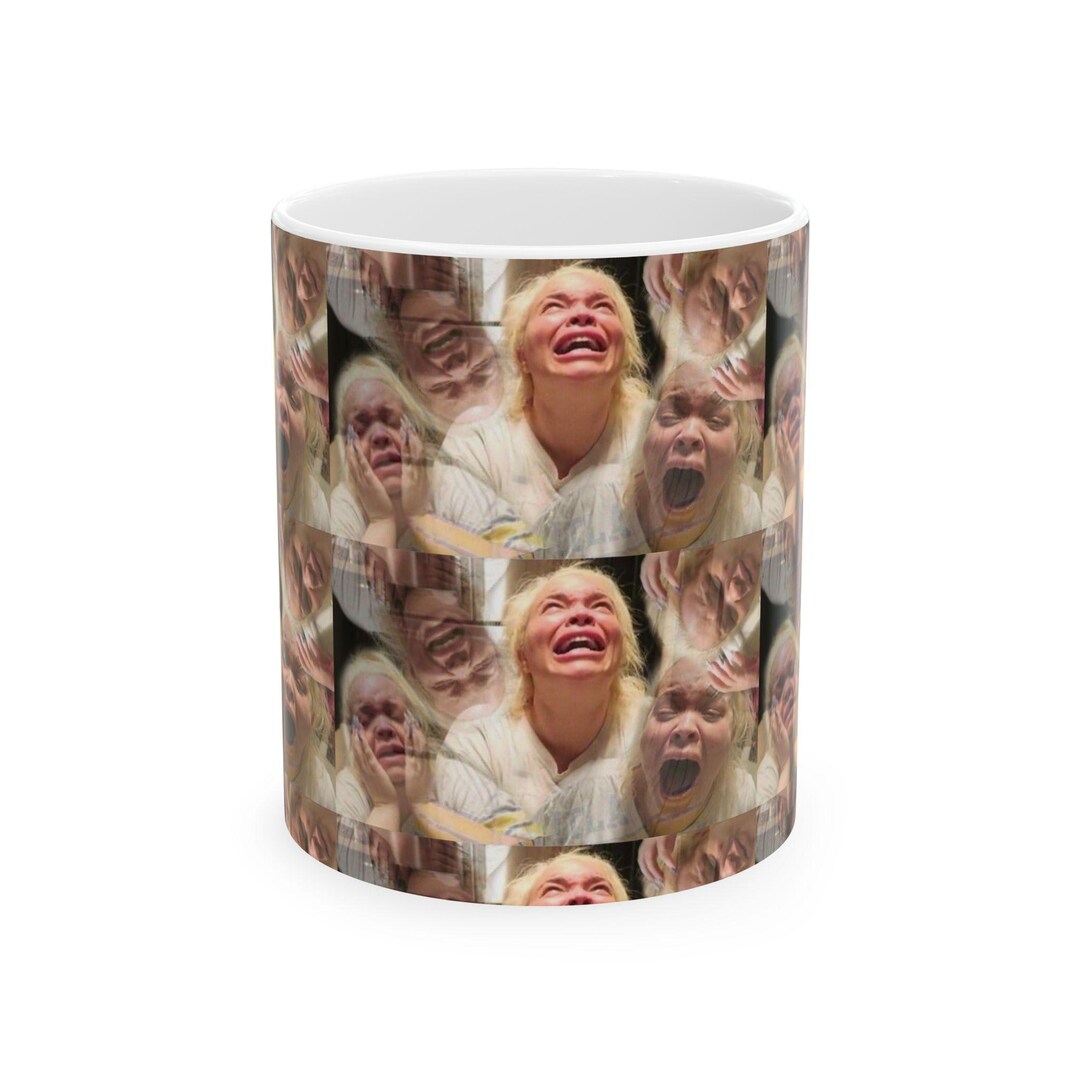 Trisha Paytas Crying Mug, Funny Celebrity Coffee Cup, Aesthetic Pink ...