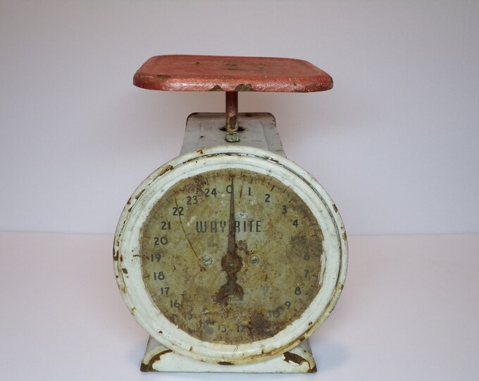 Vintage 1940's Way Rite Scale Shabby/chippy/rusty - Etsy