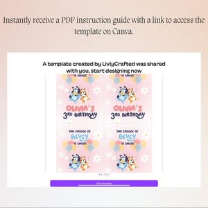 Bluey Capri Sun Labels (digital) - Etsy