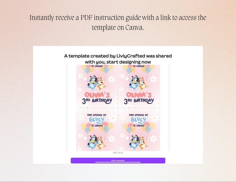 Bluey Capri Sun Labels (digital) - Etsy