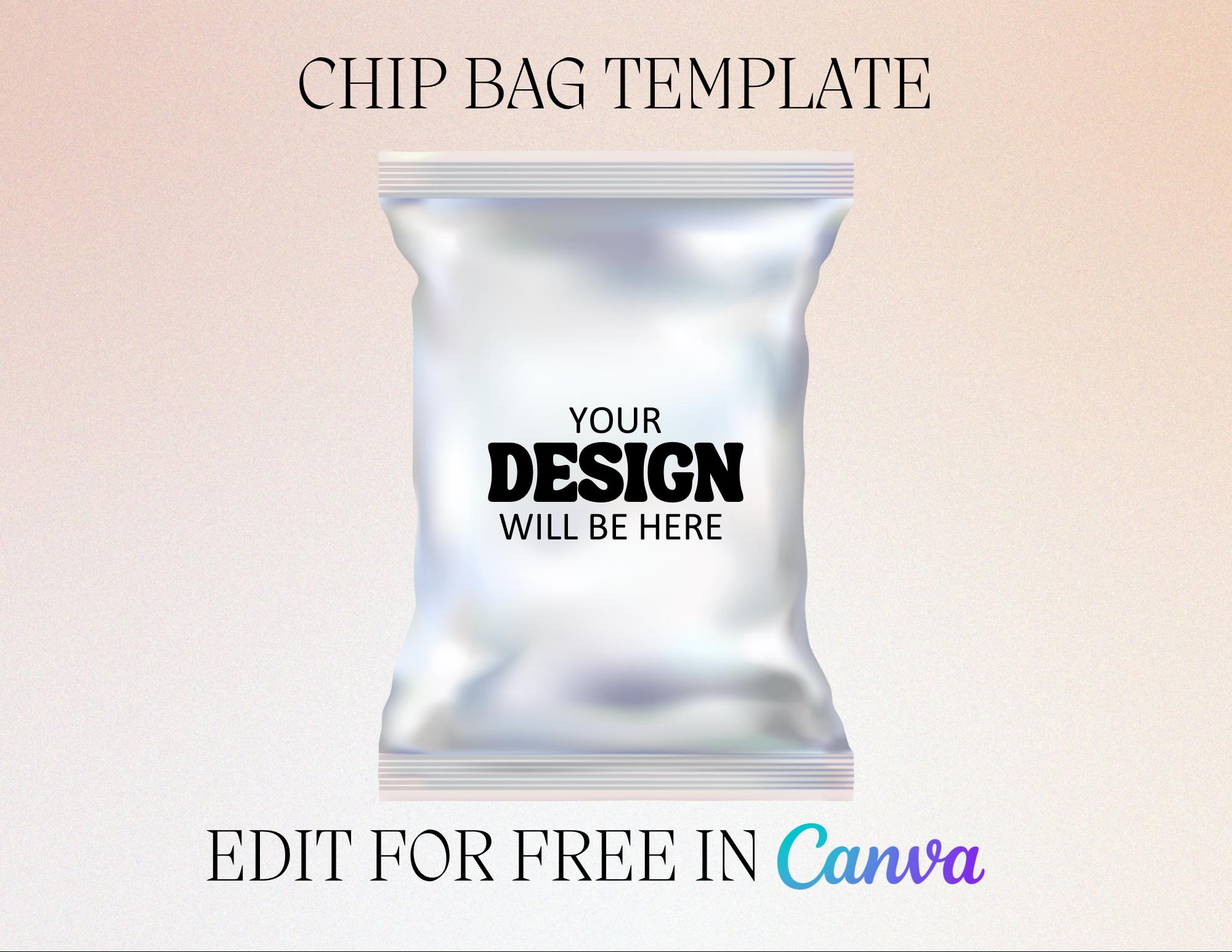 Digital Chip Bag Template (blank) - Etsy