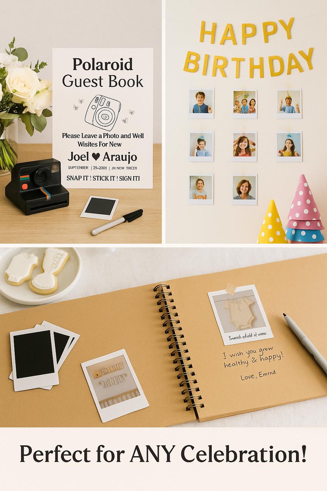 Instax Guest Book Sign | Wedding Photo Booth Instructions (digital ...
