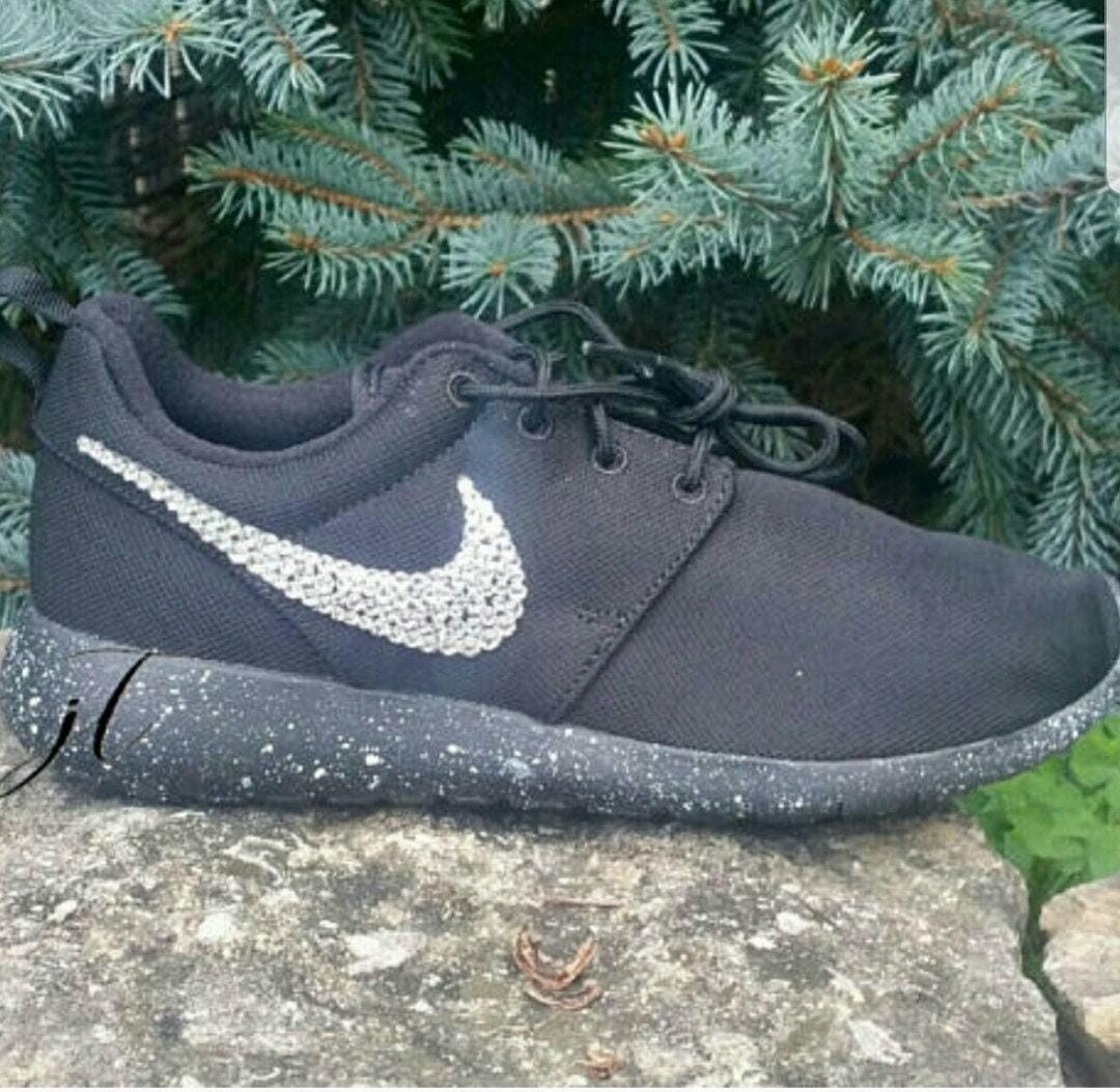 Custom Nike Roshe Sneakers – OREO Swarovski Crystal Bling Shoes - Etsy