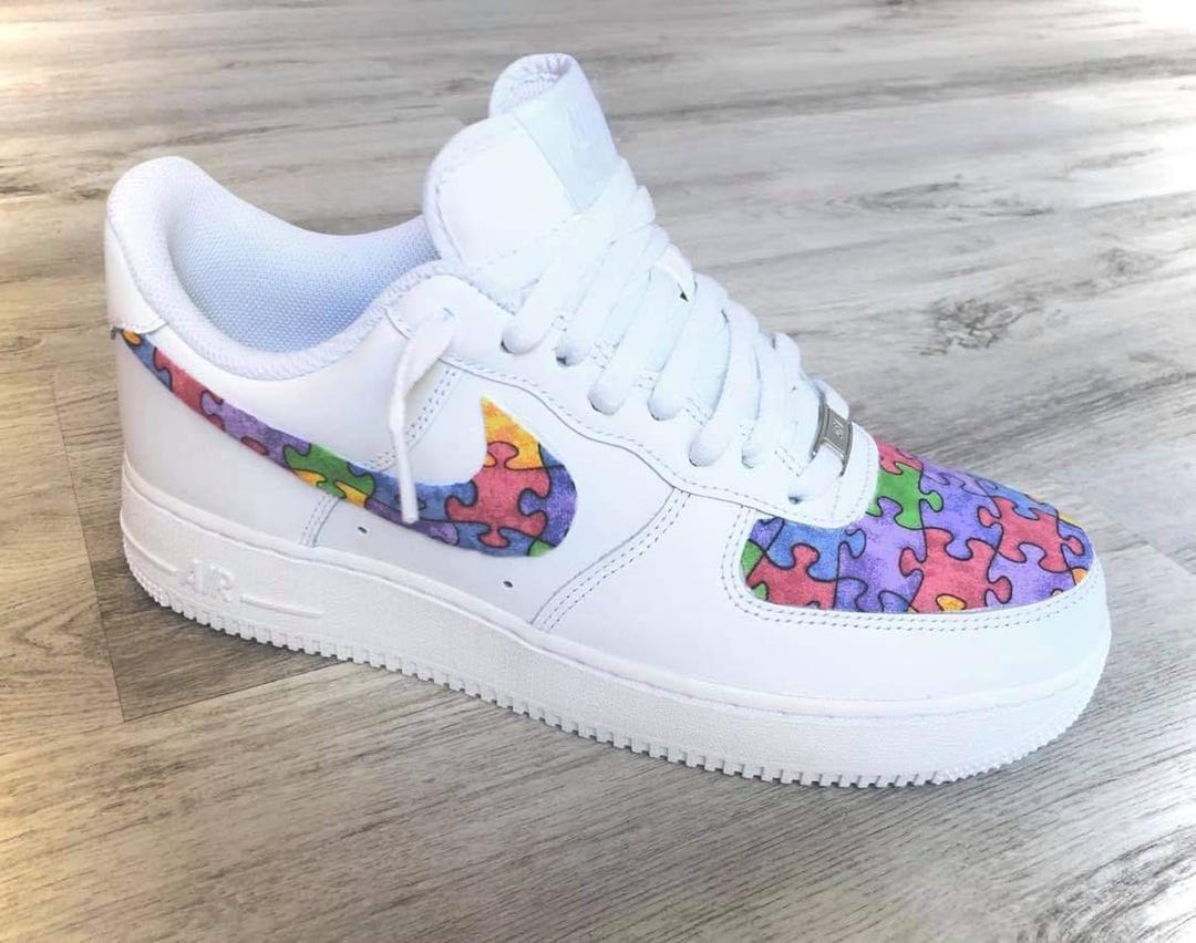 Autism Awareness Custom Nike Air Force 1 - Etsy