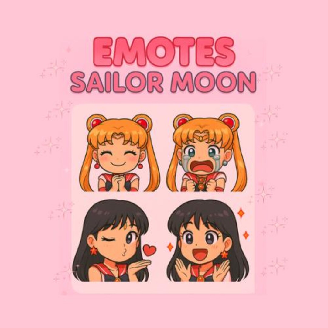 Cute Twitch Emotes Sailor Moon - Etsy