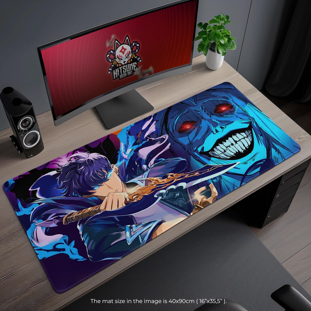 Solo Leveling Sung Jin-woo Desk Mat - Anime Gaming Mouse Pad, Shadow ...