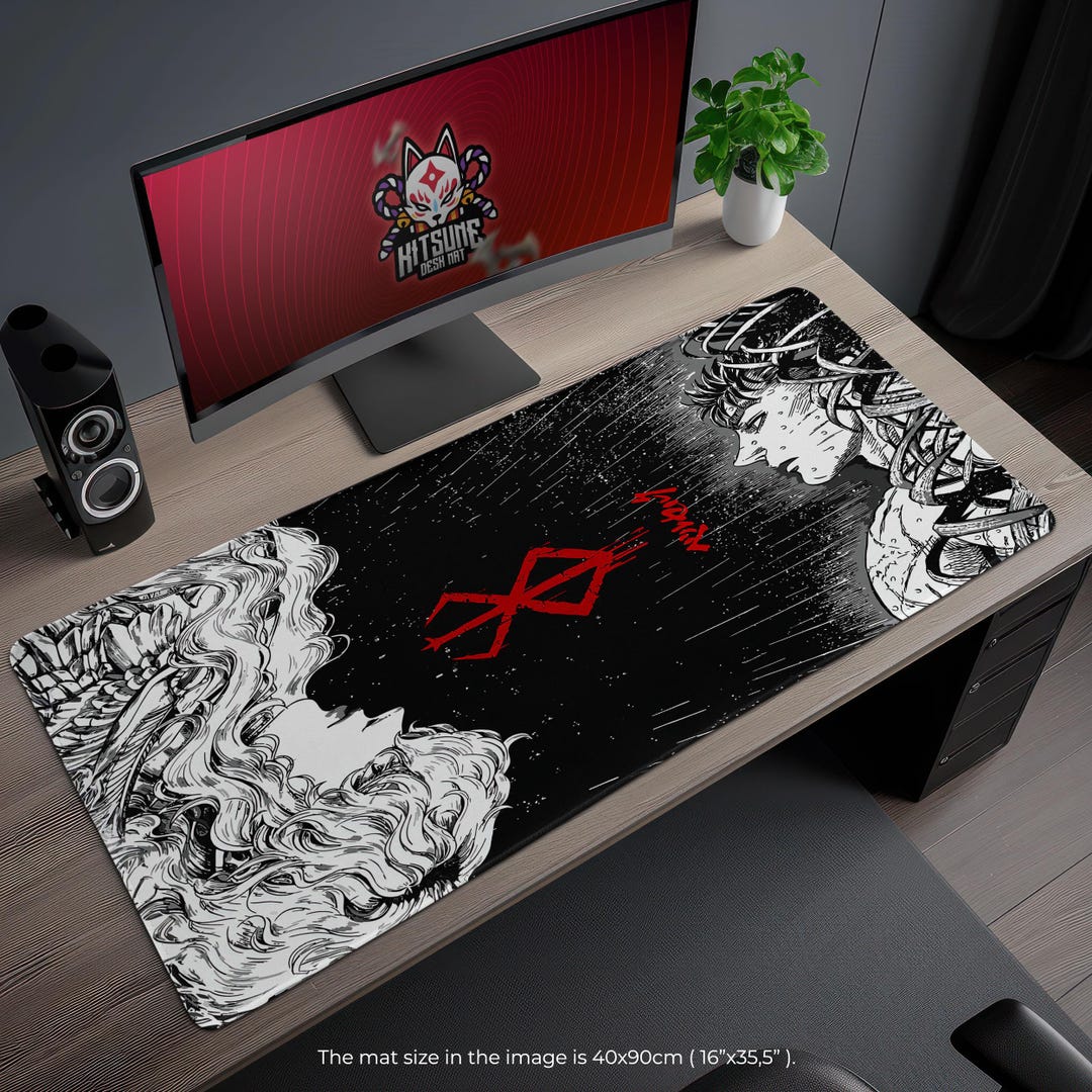 Berserk Brand of Sacrifice Desk Mat - Dark Fantasy Anime Gaming Mouse ...