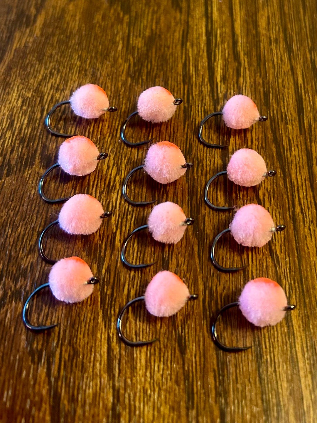 1 Dozen High Quality Glo Bug Egg Flies for Trout, Steelhead, and Salmon ...