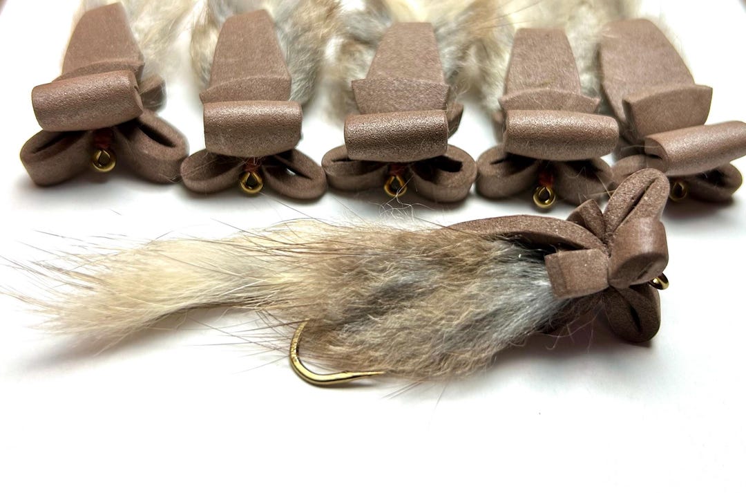 Foam Mouse Fly 6-pack - Size 2 - Topwater Fly for Trophy Trout- a Must ...