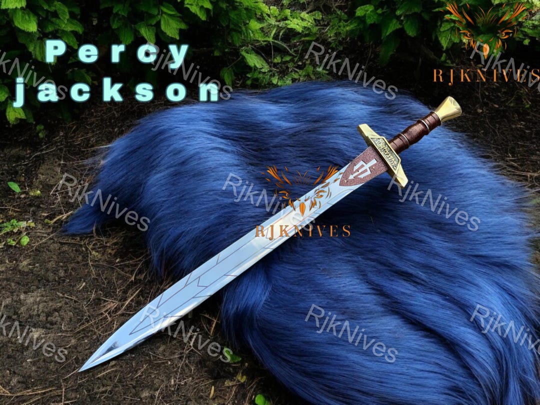 Handcrafted Riptide Sword: Percy Jackson Cosplay, Forged Anaklusmos - Etsy