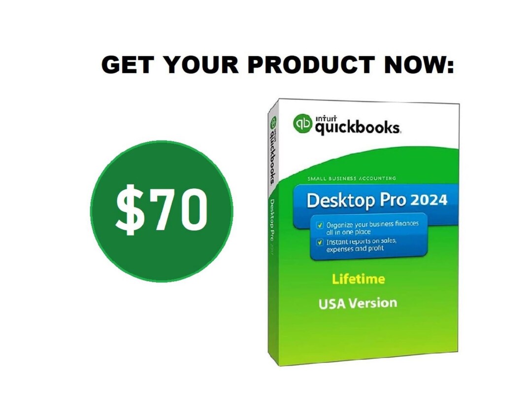 Quickbooks Desktop Pro 2024 Plus Accounting Lifetime License - Etsy
