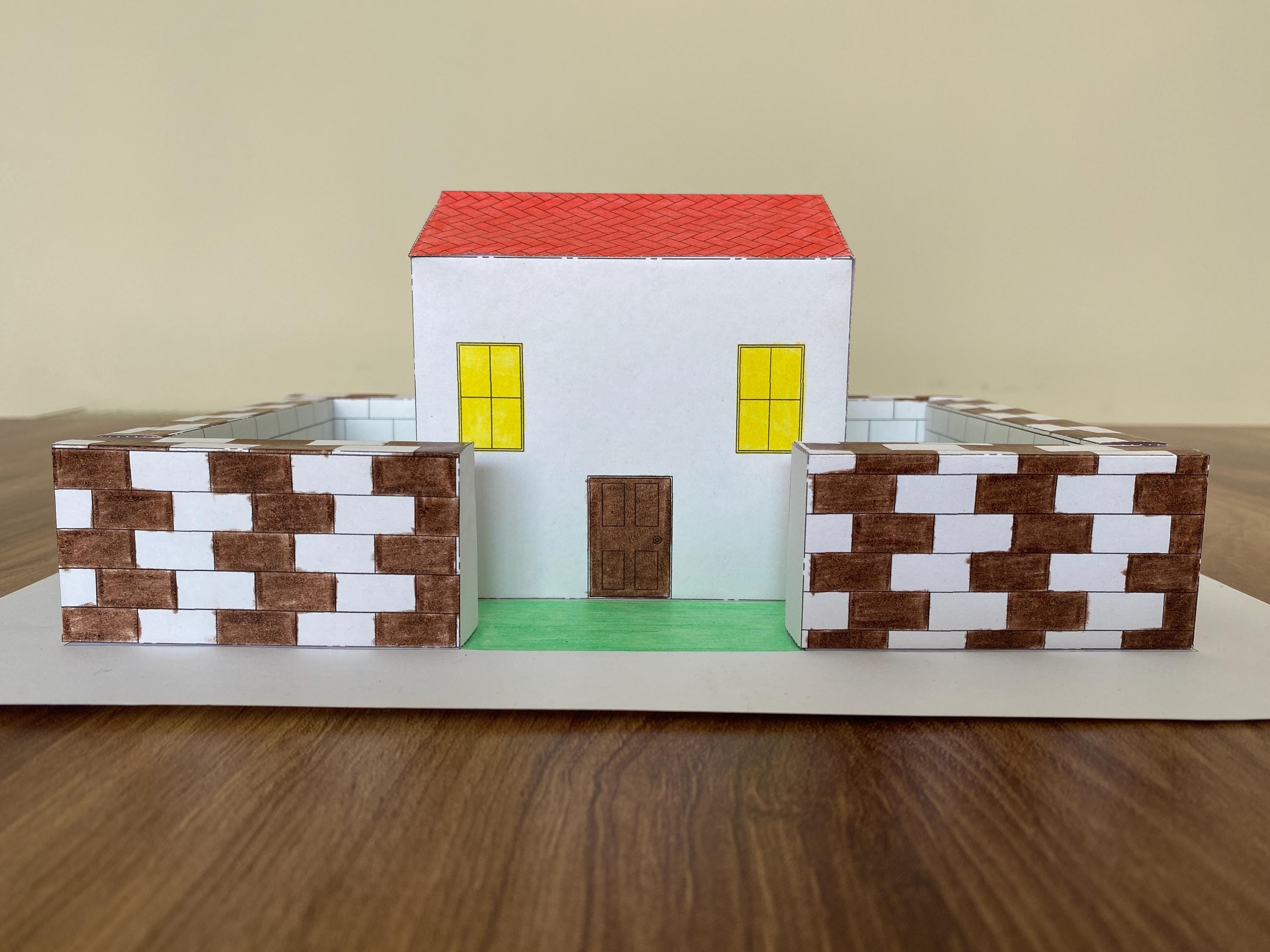 Printable Paper Model | House Template | Wall Templete | Printable Toy ...
