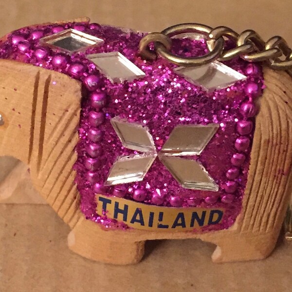 Thai Elephant Keychain - Etsy
