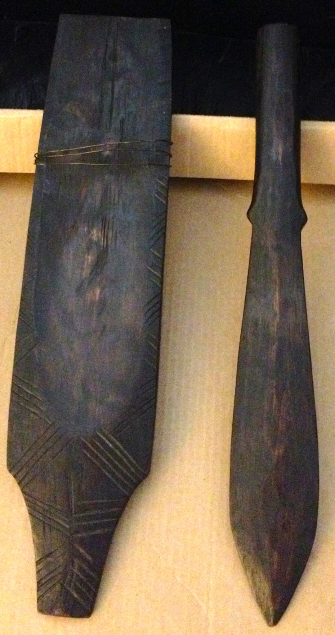 Antique Vintage Early 1900s Ghanian Hand Carved Mahogany Wood African ...