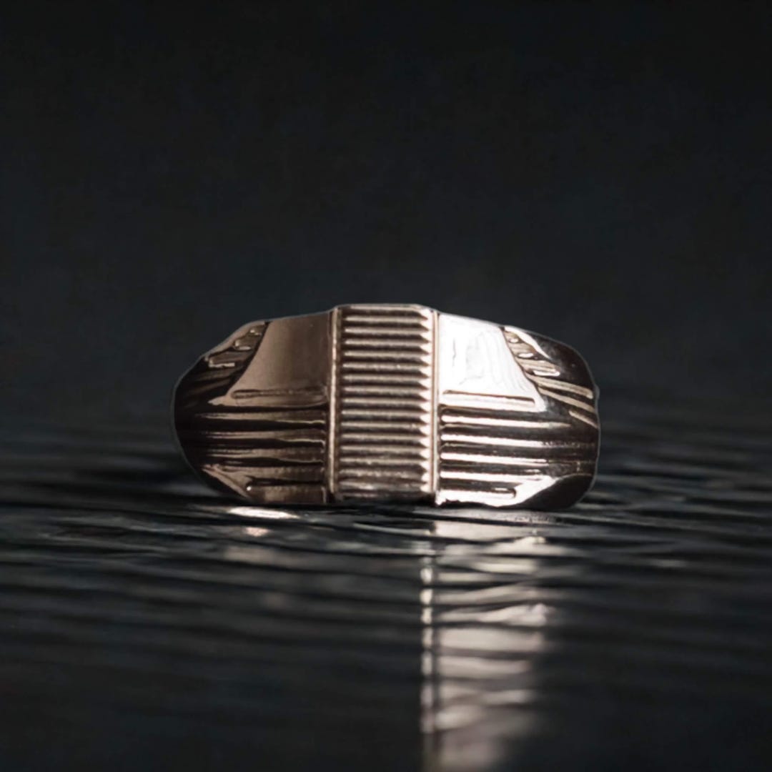 Futuristic Cyberpunk Ring – Edgy Alternative Jewelry, Anime-inspired ...