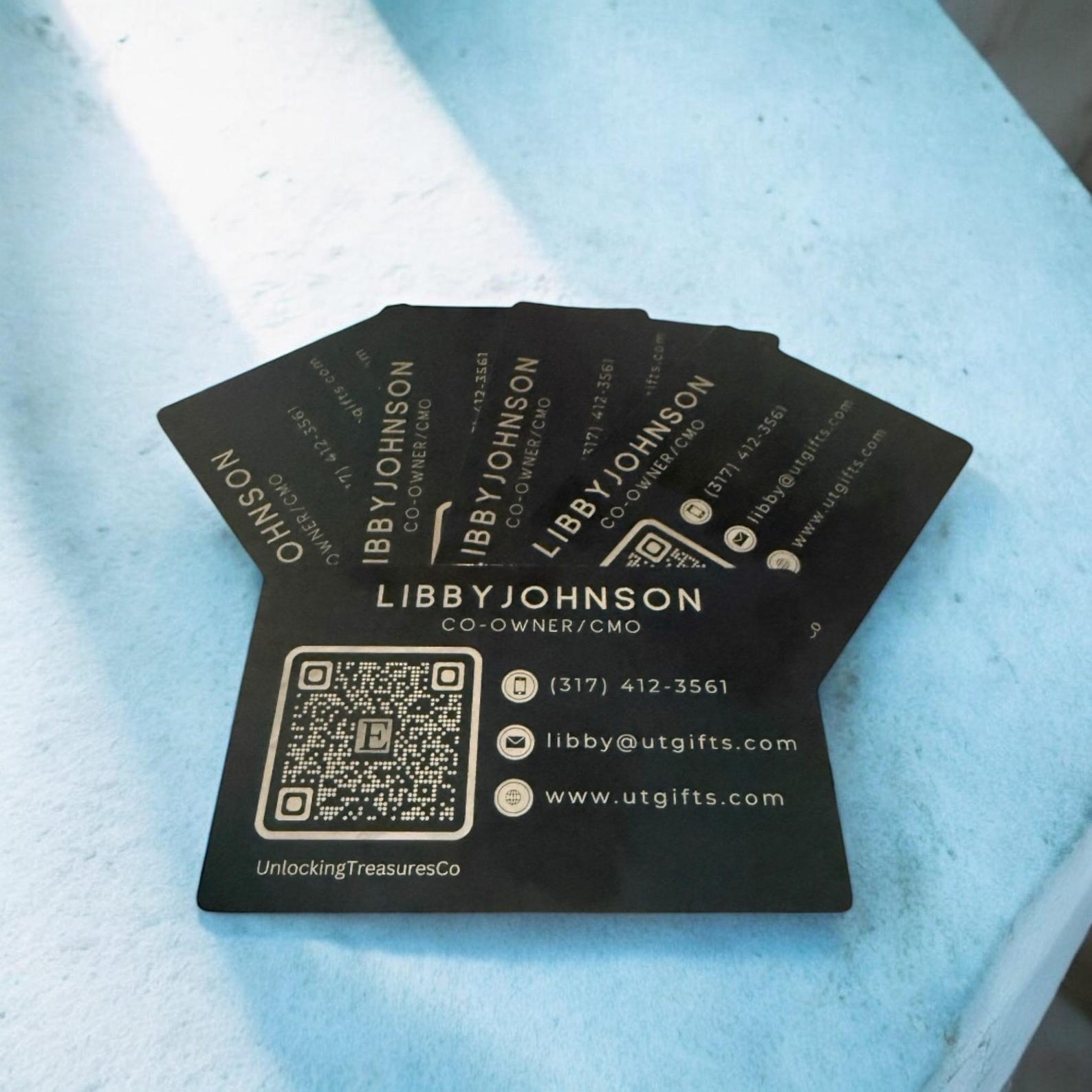 Aluminum Business Cards, Custom Metal Business Cards, Single or Double ...