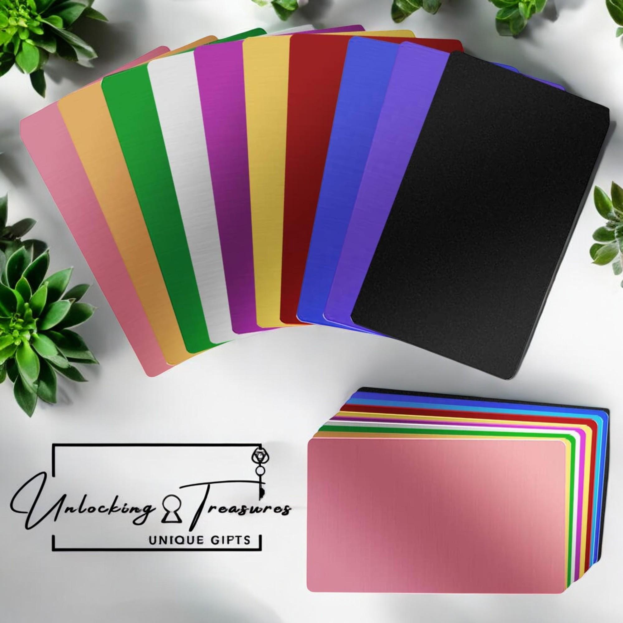 Aluminum Business Cards, Custom Metal Business Cards, Single or Double ...