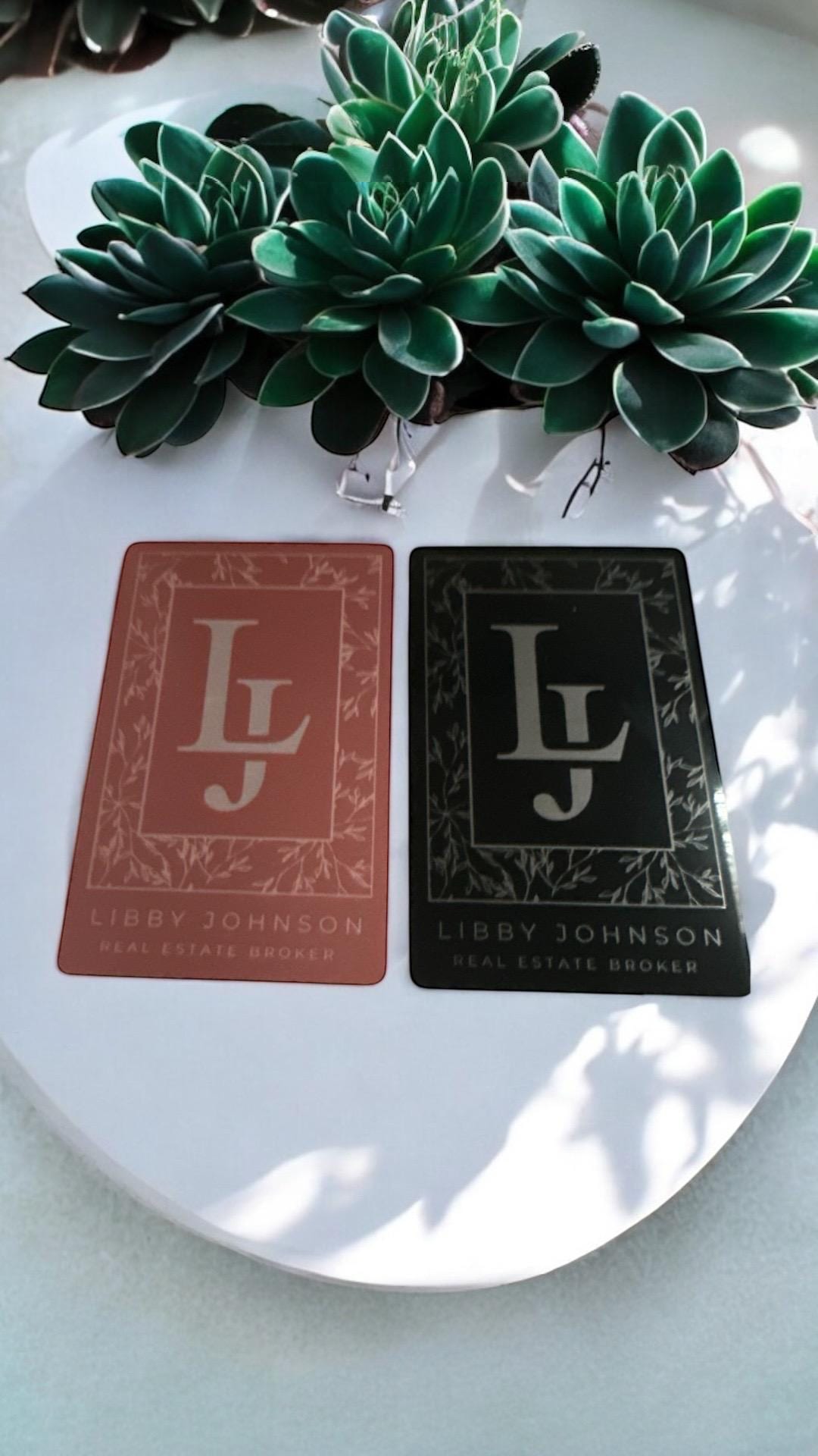 Aluminum Business Cards, Custom Metal Business Cards, Single or Double ...