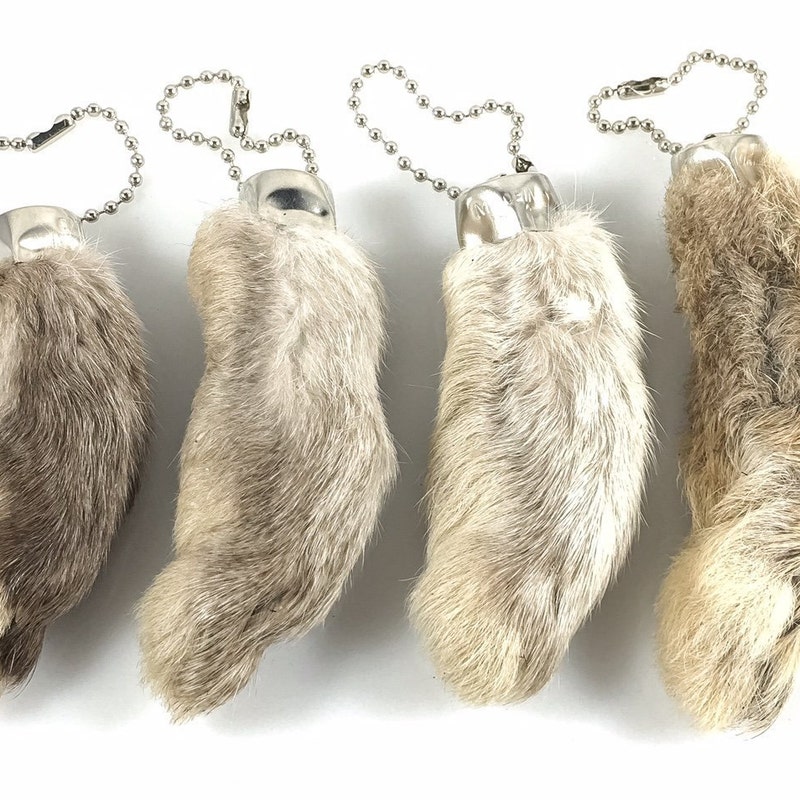 Rabbits Foot Keychain - Etsy