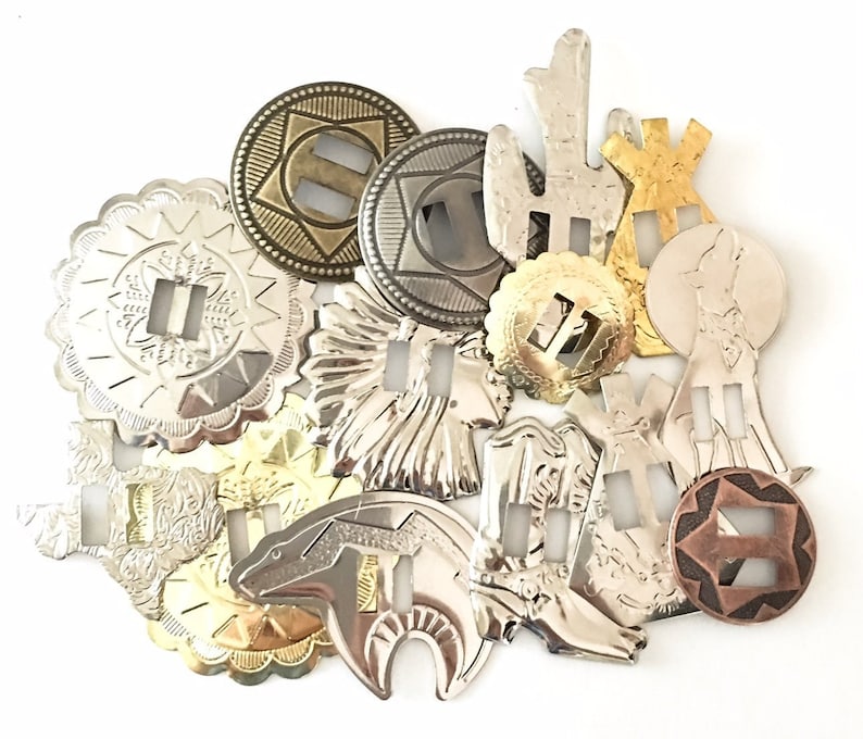 CONCHOS GRAB BAG Mixed Western Shapes 50 Pcs - Etsy