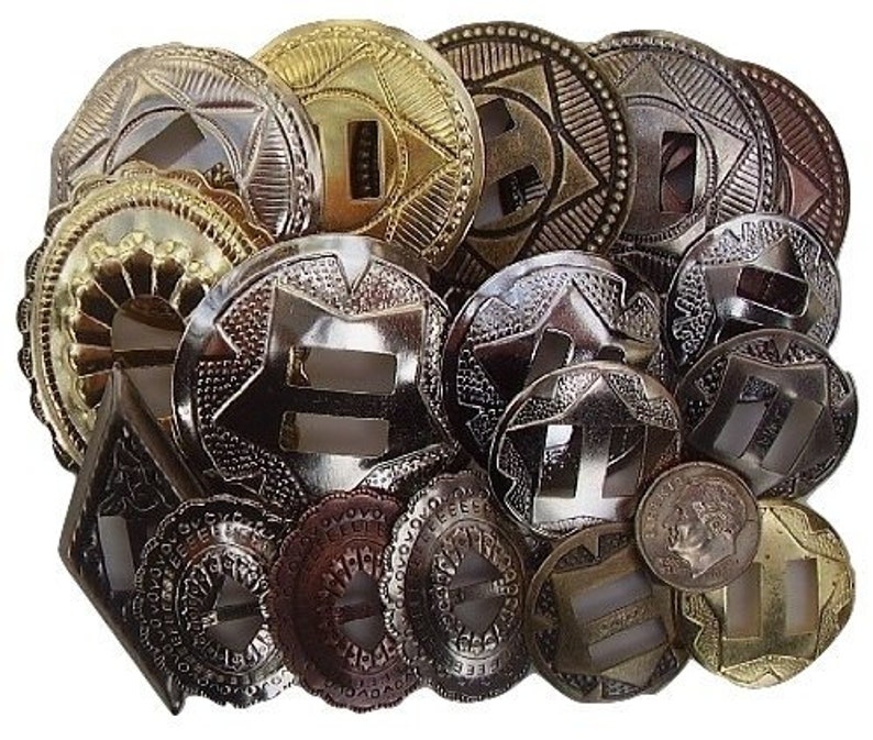 CONCHOS GRAB BAG Mixed Sizes Assorted 100 Pcs - Etsy