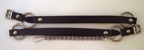 Western Boots Boot Chains Black Leather Harness Straps - Etsy