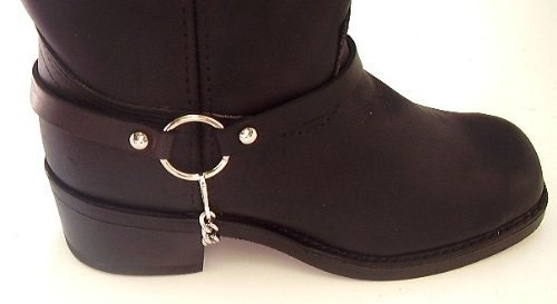 Western Boots Boot Chains Black Leather Harness Straps - Etsy