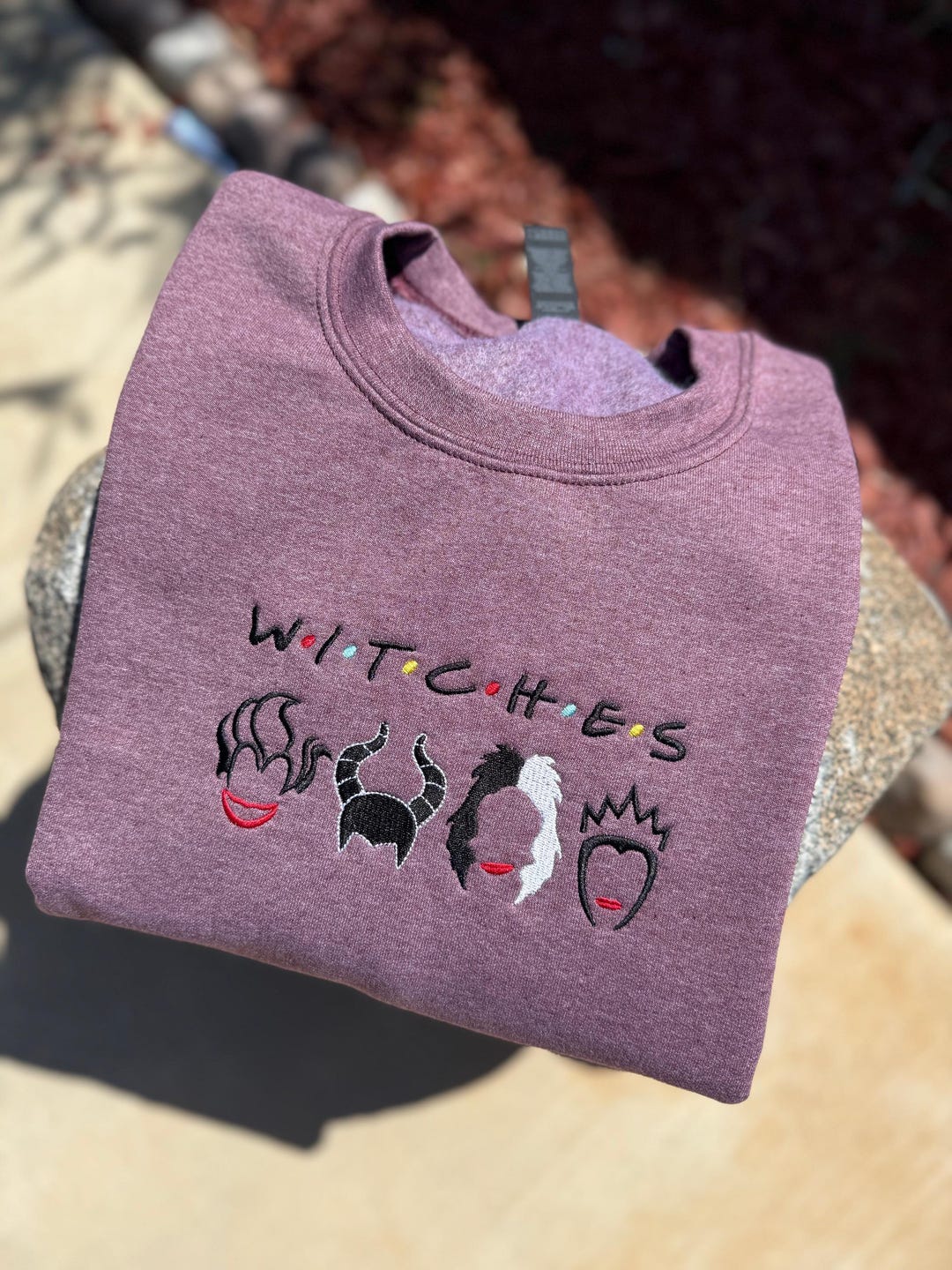 Embroidered Disney Villains 'witches' Sweater | Ursula, Maleficent ...