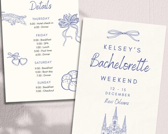 New Orleans Bachelorette Itinerary - Etsy