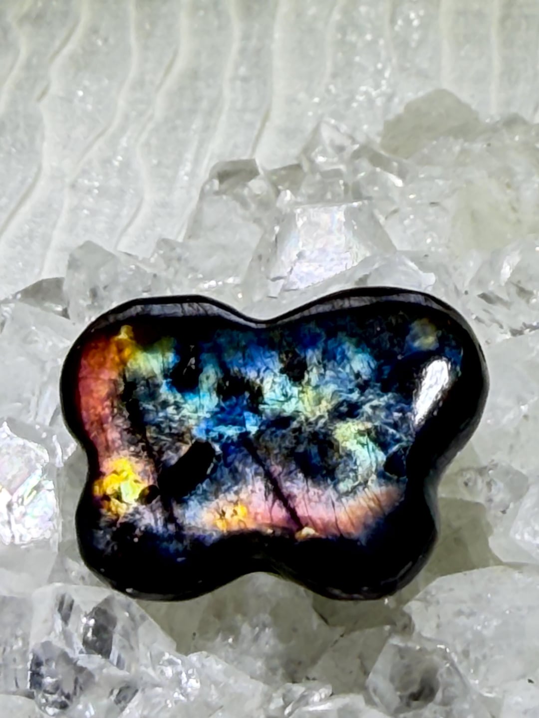 Finnish Spectrolite Butterfly Cabochon – Double Sided Color Labradorite ...
