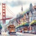 San Francisco Cable Car - Instant Digital Download, Wall Art, Home ...
