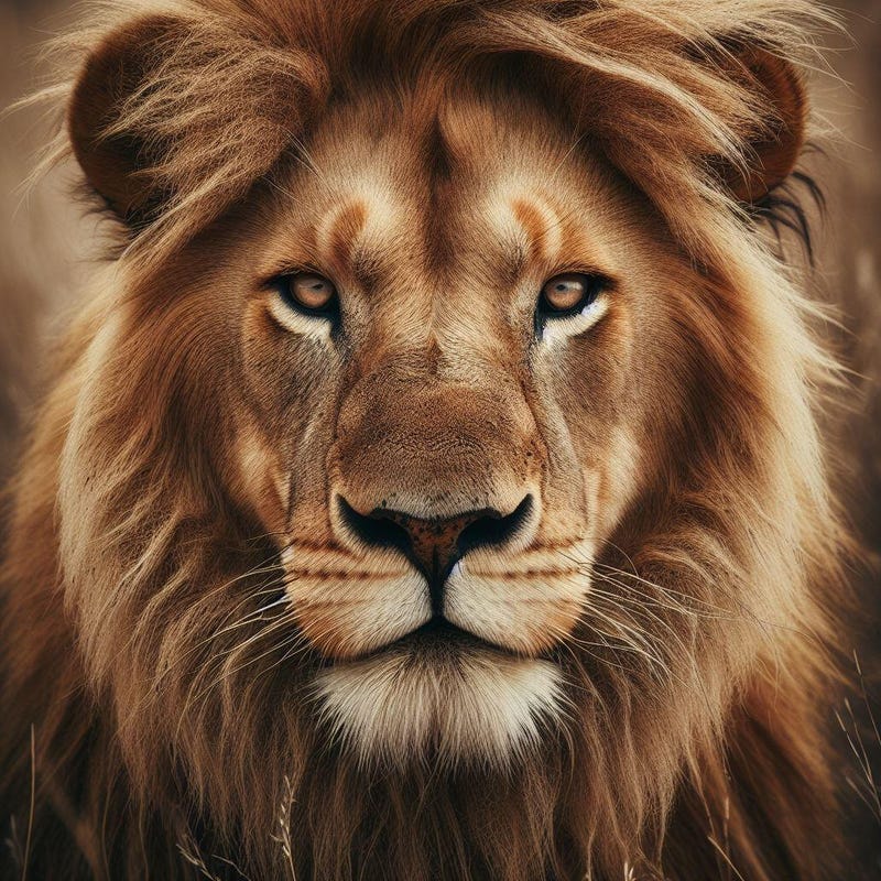 Majestic Lion Nature - Etsy