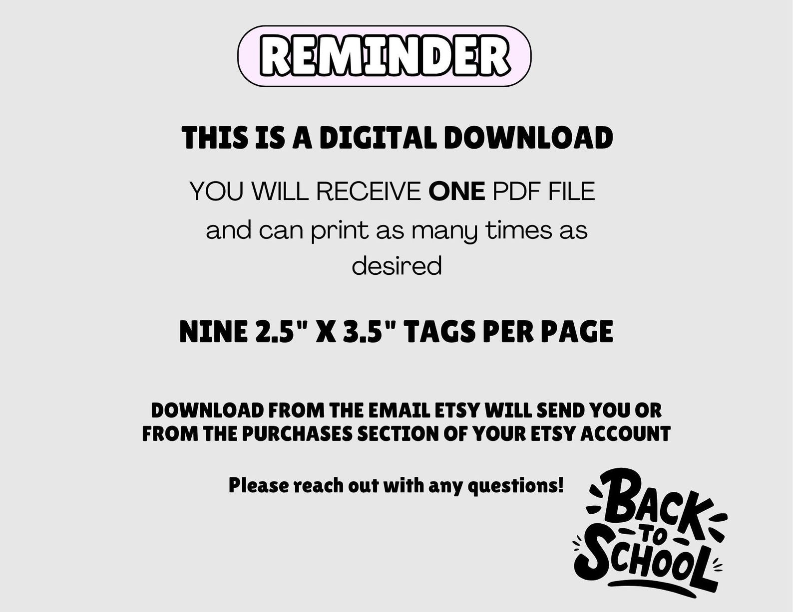 Take Note It's Going to Be a Great Year Tags, Printable Back to School ...