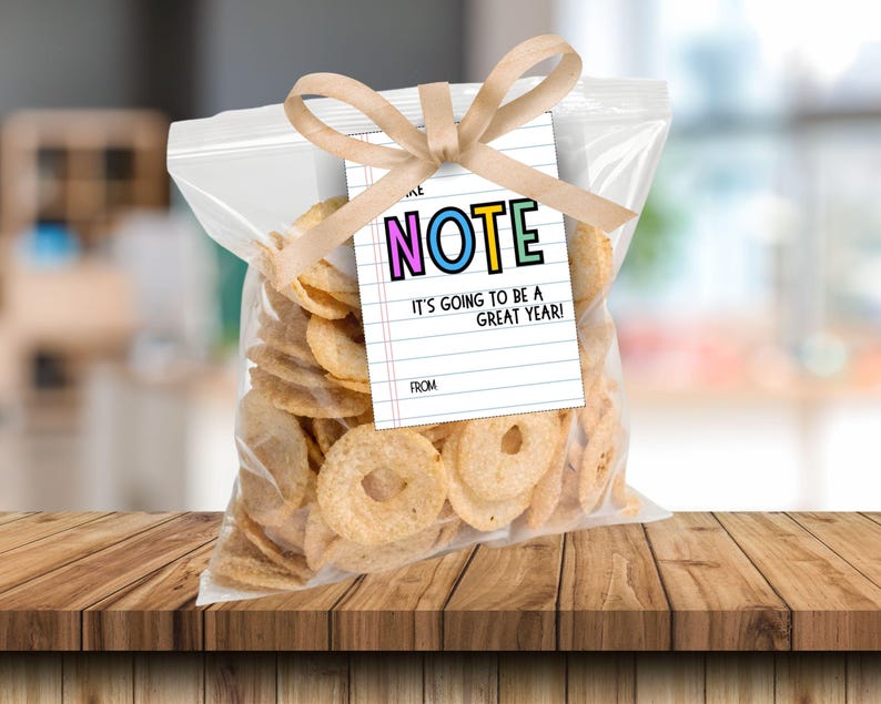 Take Note It's Going to Be a Great Year Tags, Printable Back to School ...