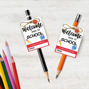 Welcome Back to School Tag for Students From Teacher, Printable Start ...
