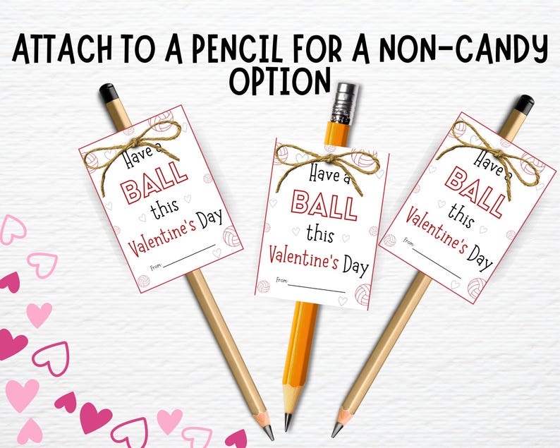 Valentine's Day Cards for Volleyball Players, Kids Classroom Exchange ...