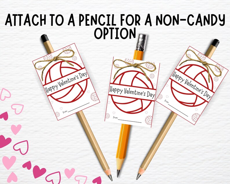 Volleyball Valentine's Day Cards, Kids Classroom Exchange Cards ...