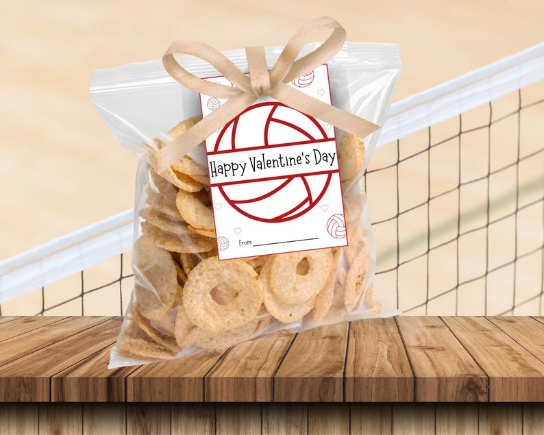 Volleyball Valentine's Day Cards, Kids Classroom Exchange Cards ...