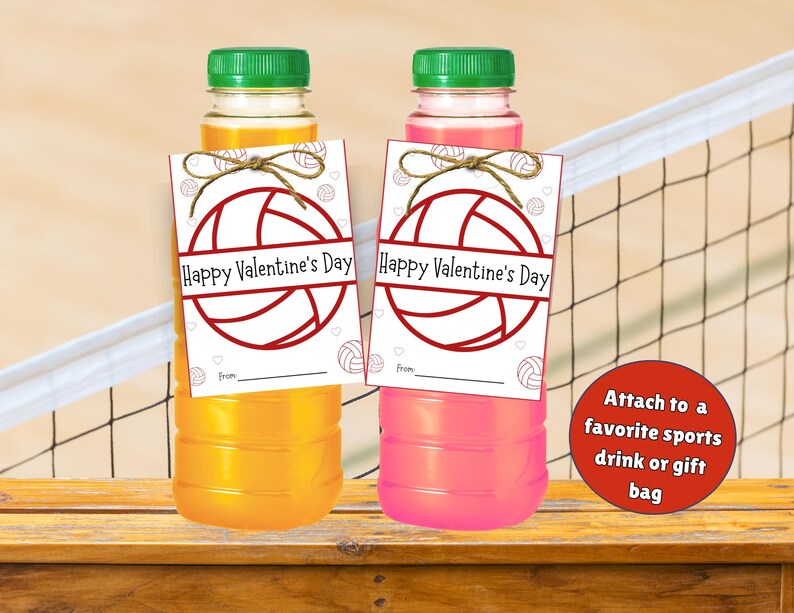 Volleyball Valentine's Day Cards, Kids Classroom Exchange Cards ...