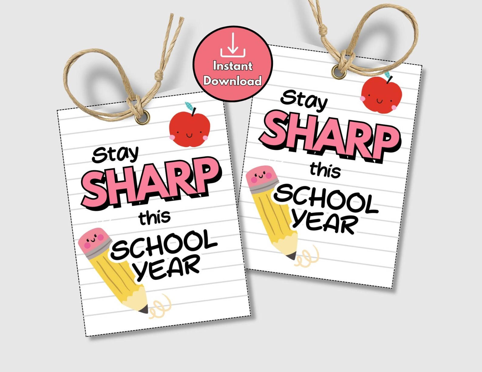 Back to School Gift Tags for Students, Stay Sharp This School Year ...