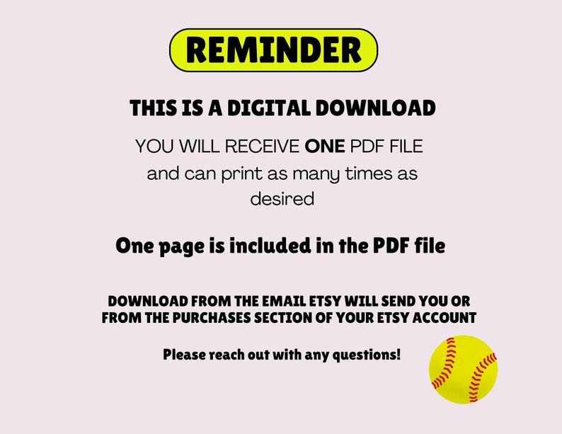 Printable Softball Batting Order and Lineup Sheet for Softball Coach or ...