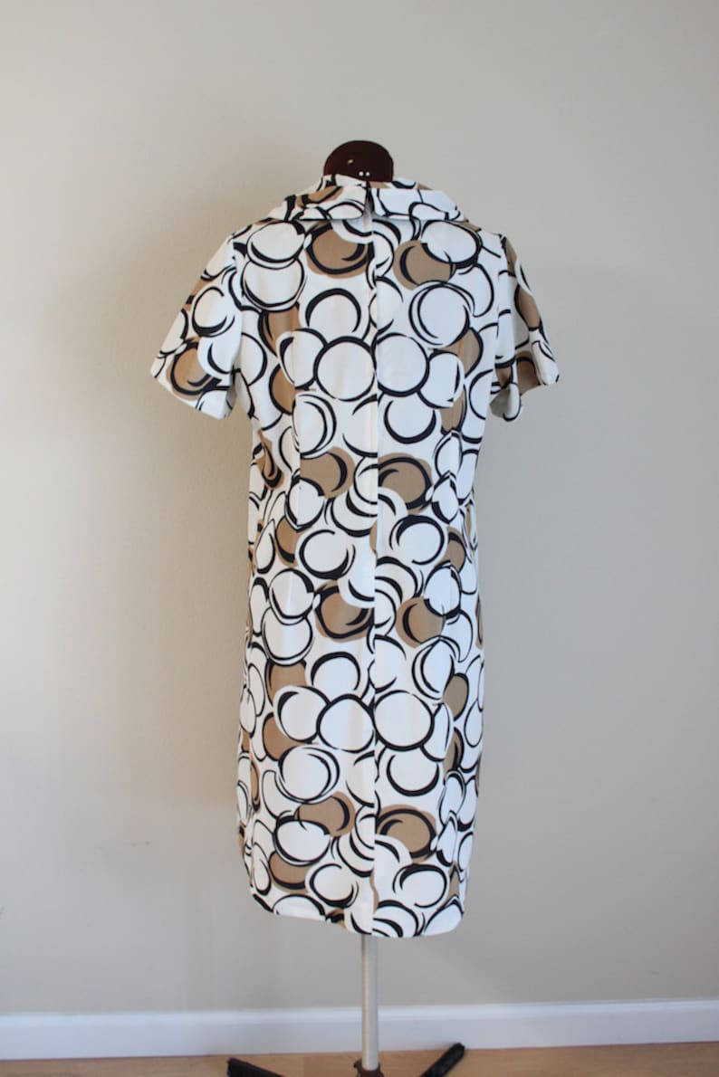 1960s Dress / Sailor Dress / Geometric Print (l-xl) - Etsy