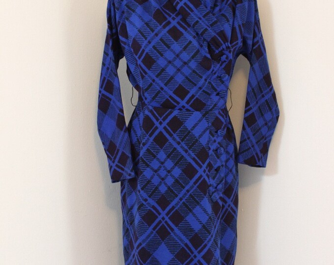 SALE Vintage 1950s Blue Hourglass Bombshell Dress Wiggle Dress m-l - Etsy