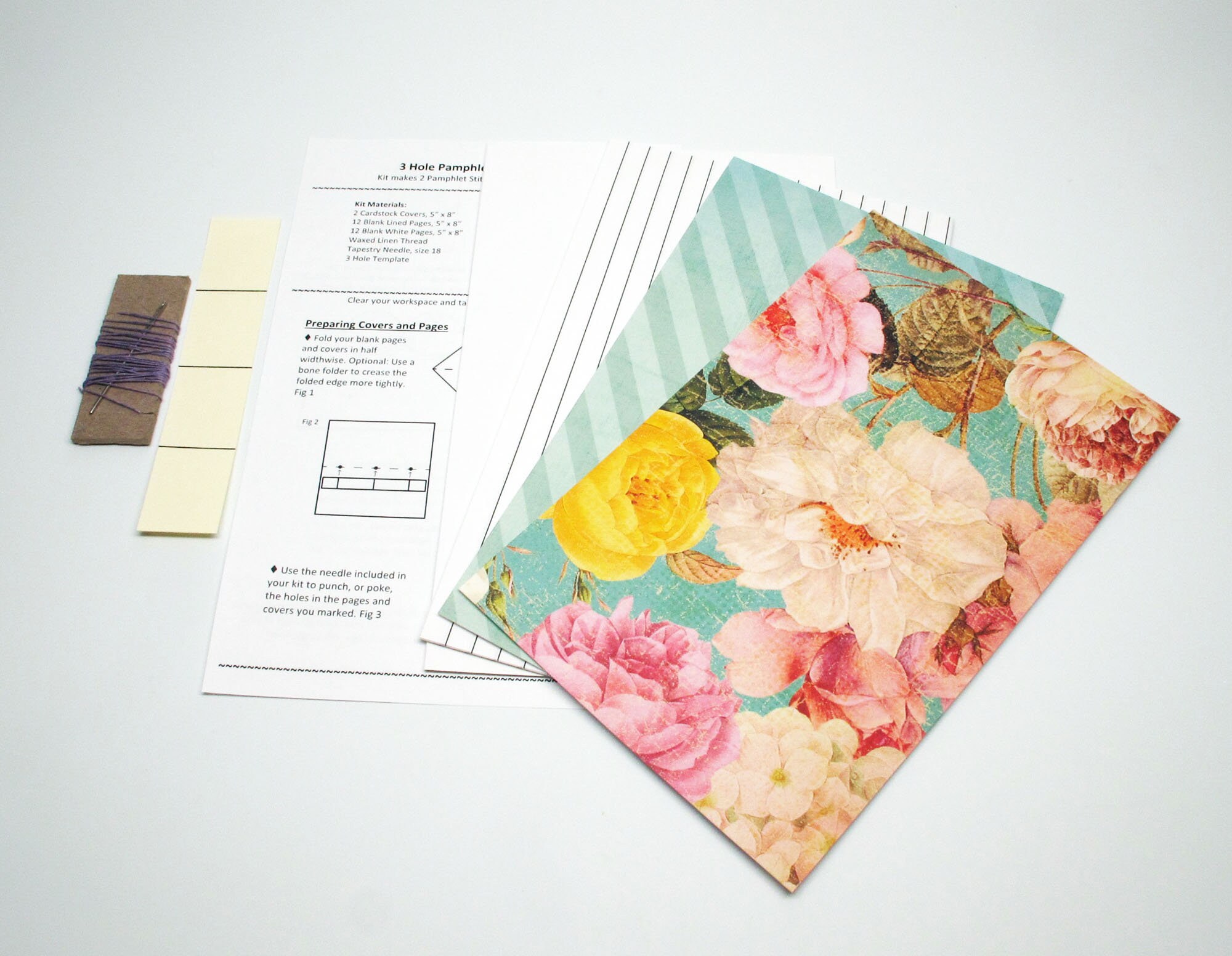 DIY Kit 3 Hole Pamphlet Stitch Modern Glam #2 - Etsy