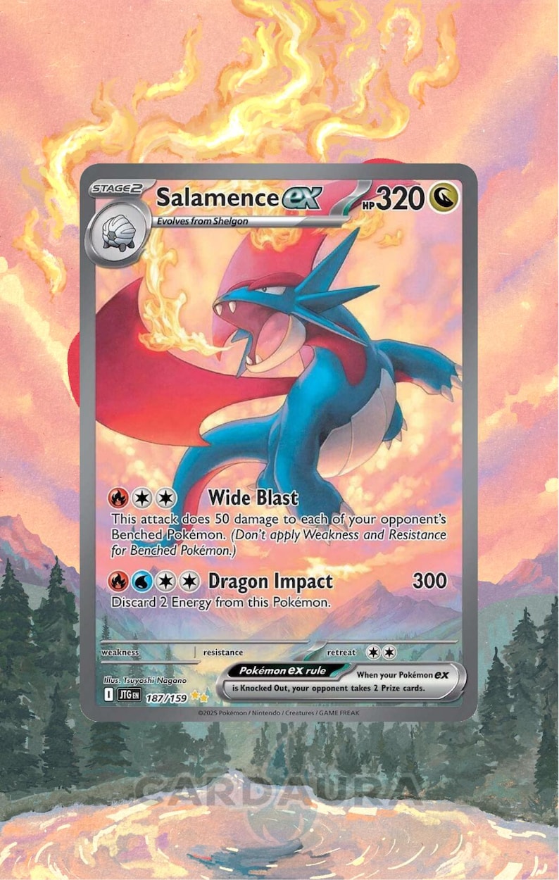 Salamence EX 187/159 | Journey Together Auraslab (graded) - Etsy Australia