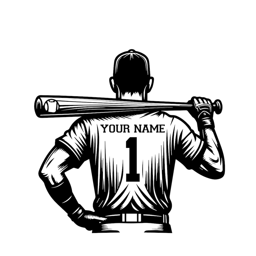 Custom Baseball SVG, Baseball Name SVG, Printable Baseball PNG ...
