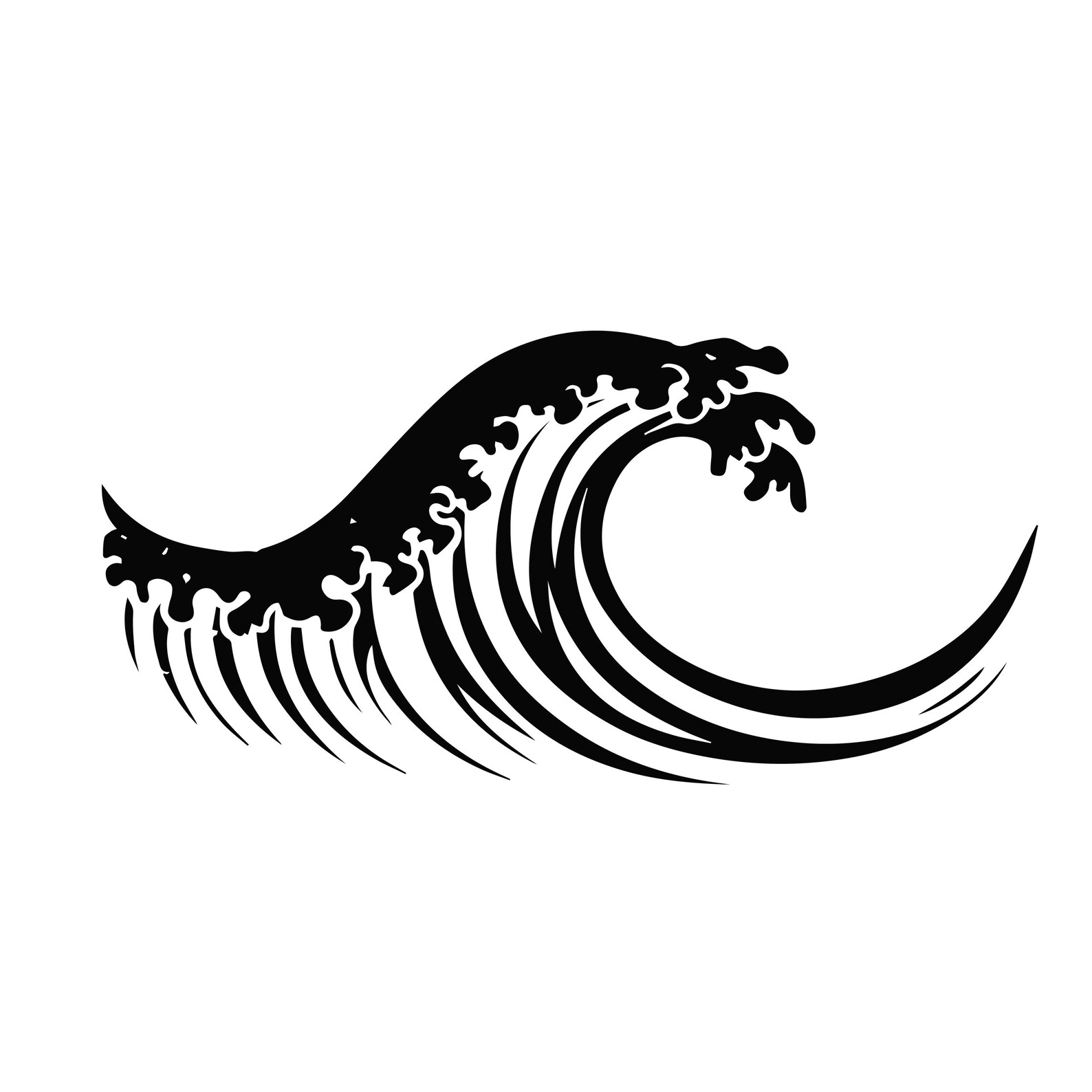Wave Svg - Pdf - Png - Dxf - Vacation - Surf Svg - Commercial Use ...