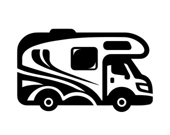 Motorhome Svg - Png - Camper - Camping - Commercial Use - Rv ...
