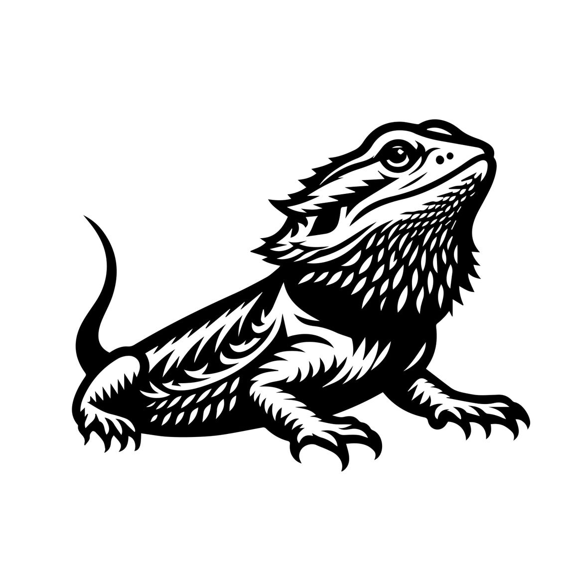 Bearded Dragon Design | Svg Png Eps | Vector Graphic Cut File Laser ...